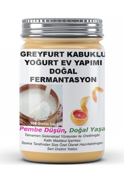 Spana Greyfurt Kabuklu Yoğurt Doğal Fermantasyon Ev Yapımı Katkısız 420 gr