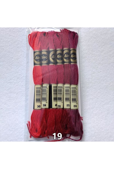 Airo Muline Etamin Koton Nakış Ipi Ipliği 6 Adetli Set Airo Muline Etamin Koton Nakış Ipi Ipliği 6 Adetli Set