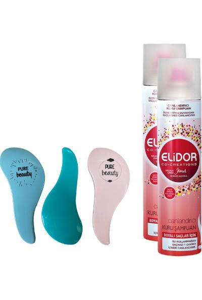 Elidor Boyalı Saçlar Için Kuru Şampuan X2 + Tarak