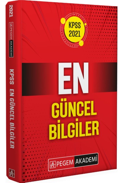 Pegem Akademi Yayıncılık 2021 KPSS En Güncel Bilgiler Pegem Akademi Yayıncılık 2021 KPSS En Güncel Bilgiler