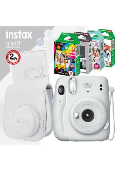 Fujifilm Instax Mini 11 Beyaz Fotoğraf Makinesi ve Set Fujifilm Instax Mini 11 Beyaz Fotoğraf Makinesi ve Set