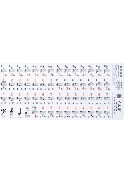 Generic Şeffaf 37 49 61 Elektronik Klavye 88 Anahtar Piyano Stave Not Sticker Notasyon Sürümü (Yurt Dışından) Generic Şeffaf 37 49 61 Elektronik Klavye 88 Anahtar Piyano Stave Not Sticker Notasyon Sürümü (Yurt Dışından)