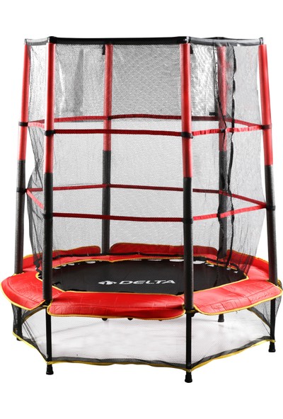 Delta Fileli Korumalı 140 Cm Çocuk Trampolini 55 İnç Trambolin Delta Fileli Korumalı 140 Cm Çocuk Trampolini 55 İnç Trambolin