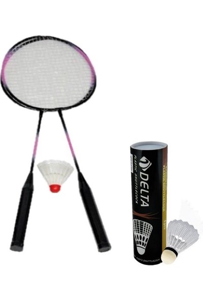 Delta 2 Adet Badminton Raketi & 7 Adet Badminton Topu Oyun Seti Delta 2 Adet Badminton Raketi & 7 Adet Badminton Topu Oyun Seti