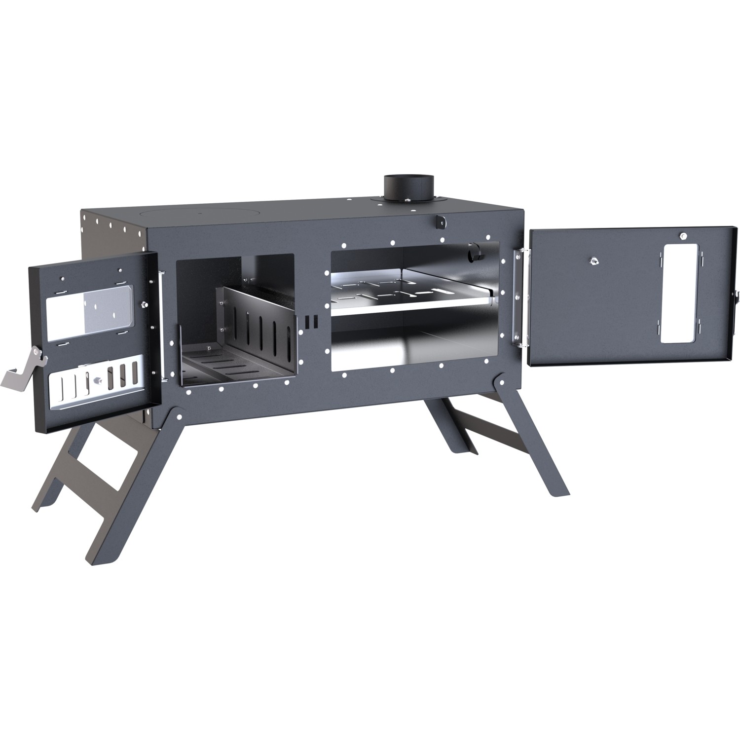 Marina Grill Kuzine Fırınlı Kamp Sobası Fiyatı