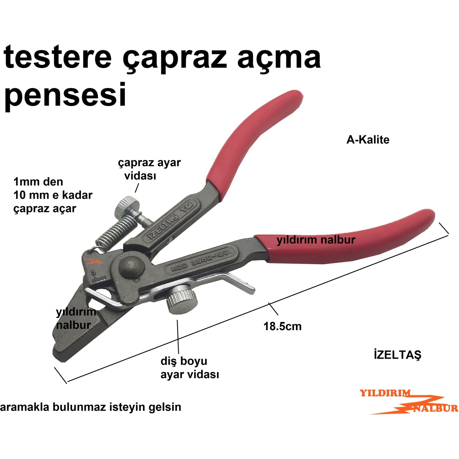 Yıldırım Nalbur Testere Çapraz Açma Pensesi Çapraz Yapma Fiyatı