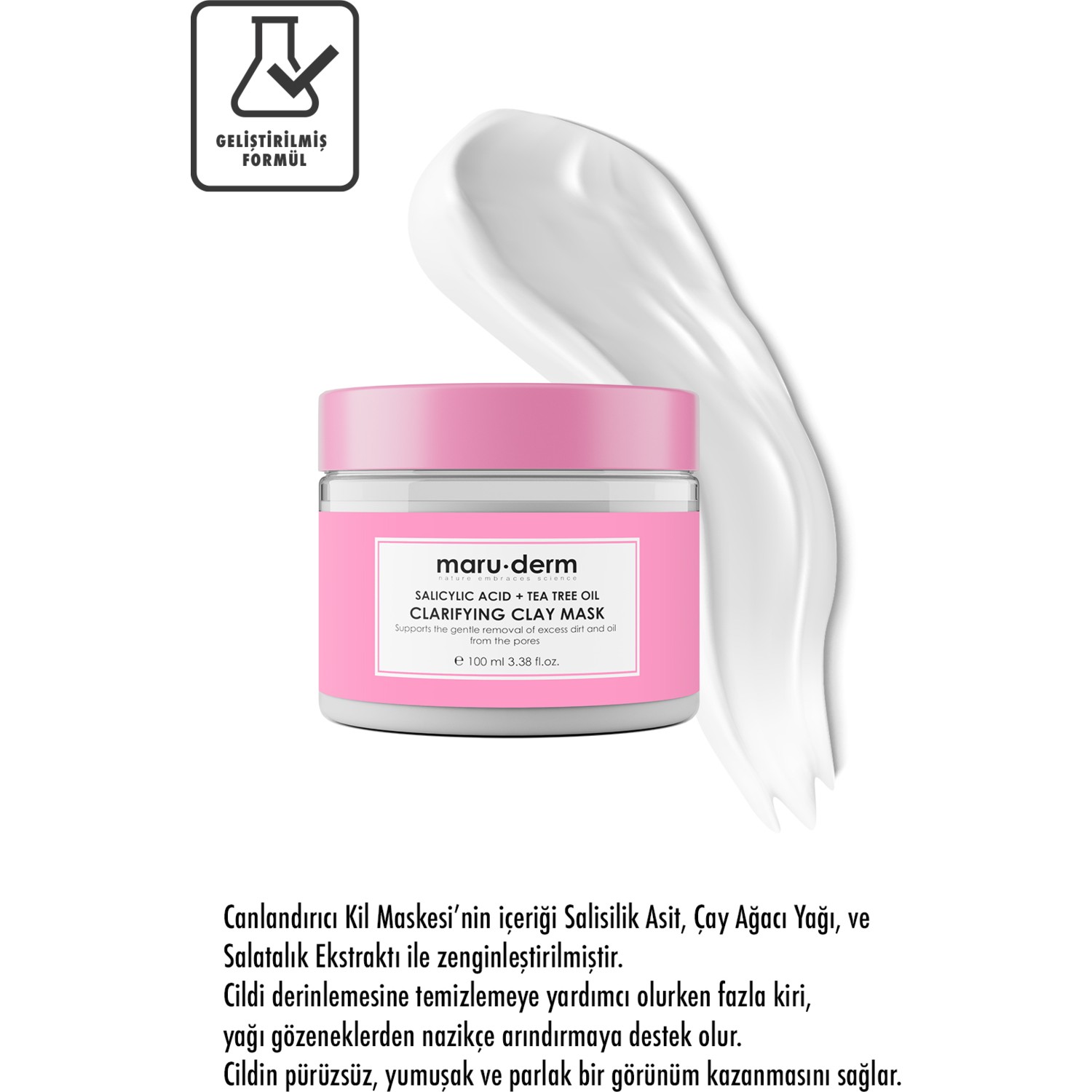 Maru.Derm Kil Maskesi - Salisilik Asit + Çay Ağacı Yağı Kil Fiyatı