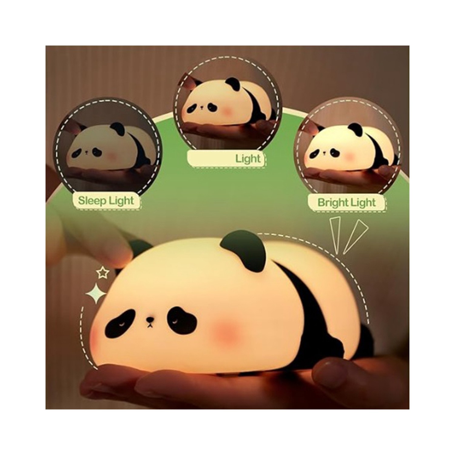 Archive Panda Gece Lambası, Gıda Sınıfı Silikon, Şarj Edilebilir, Oda ...