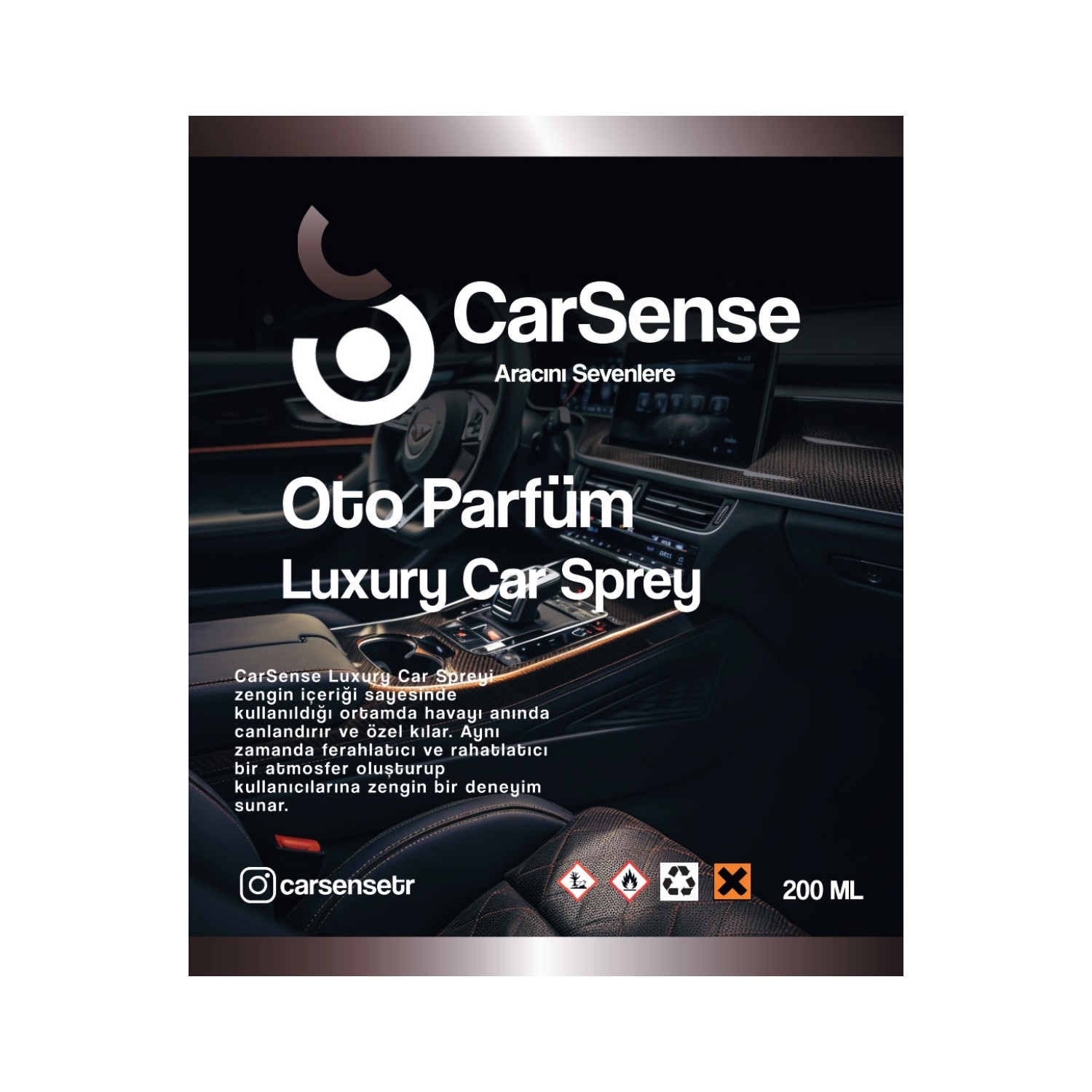 Carsense Oto Parfüm Luxury Car - Sprey Araç Kokusu 200 ml Fiyatı
