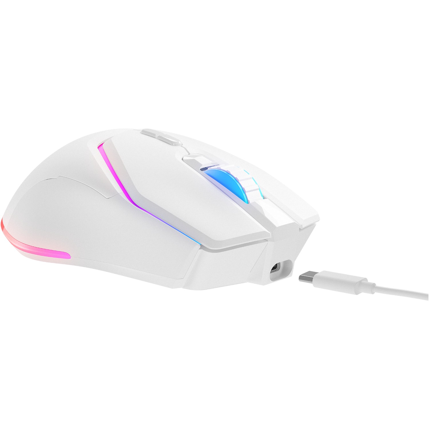 Rampage Vortex M1 Beyaz Rgb Ledli Makrolu Mouse USB Wireless Fiyatı