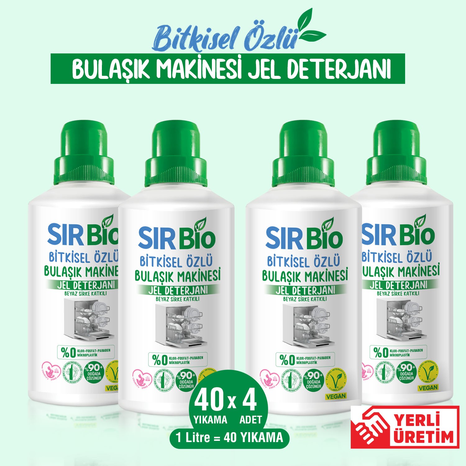 Sır Bio Bulaşık Makine Deterjanı 1000 ml 4'lü Fiyatı