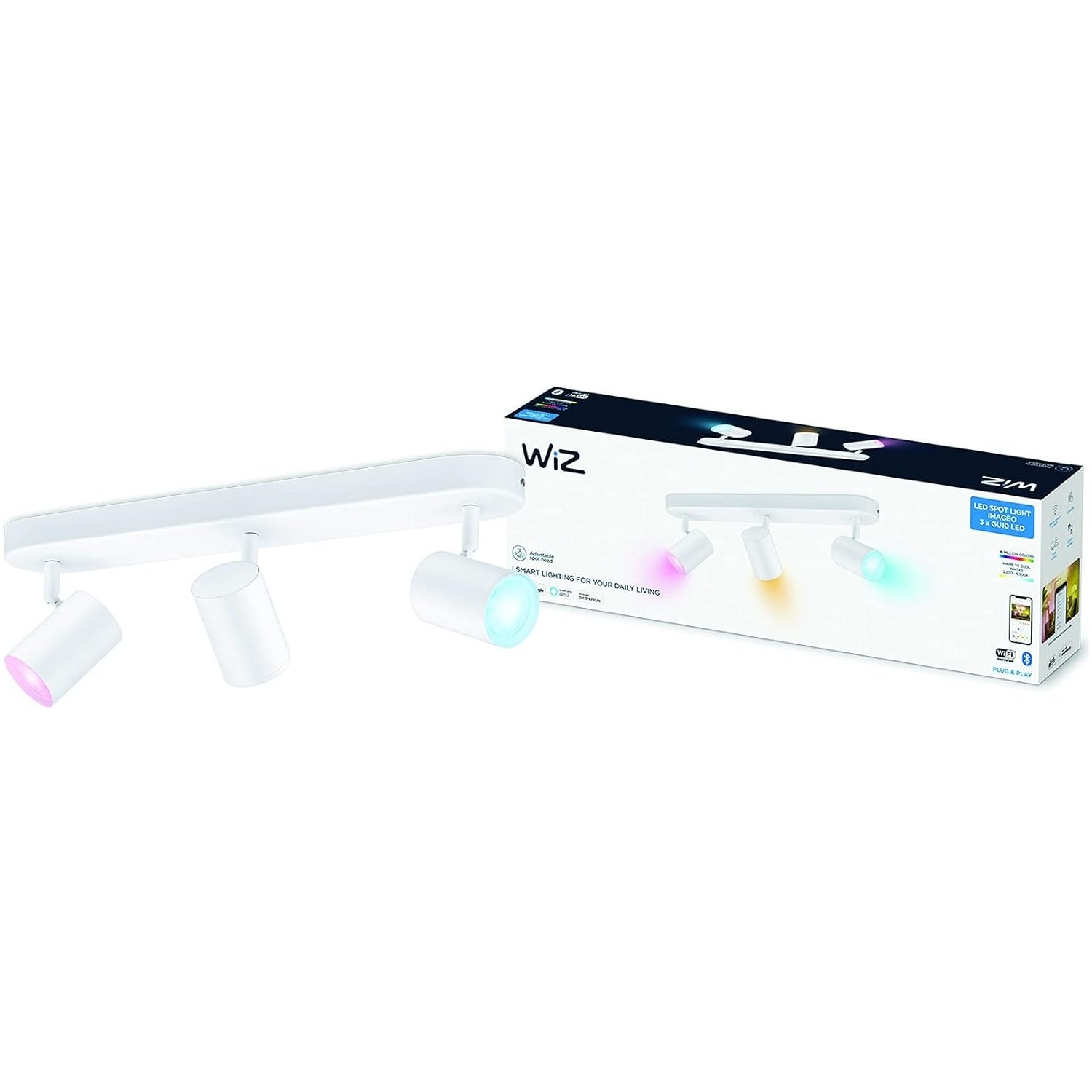 Wiz Imageo 3'lü Spot Ayarlanabilir Beyaz ve Renkli, Akıllı Fiyatı