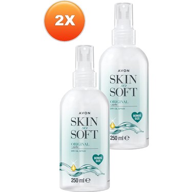 Avon Skin So Soft Kuru Ya Vucut Spreyi kili Set 250