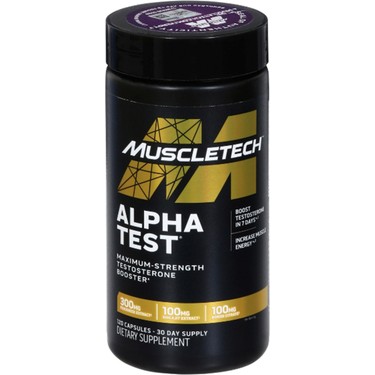 Muscletech Alphatest Test Booster For Men 120 Capsul Usa Fiyat