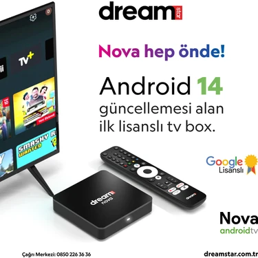 hepsiburada Dreamstar Nova 4K Google Lisanslı Android Tv Box + Dreamstar Orjinal Type-C Dvbs ...