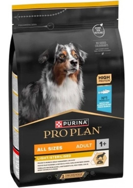 Pro Plan Proplan All Size Beyaz Balıklı Sterilised-Light, Peşin ...