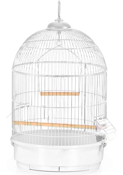 EuroGold Yuvarlak Kuş Kafesi Beyaz (34 x 55) x 1 Adet 326107, Peşin ...
