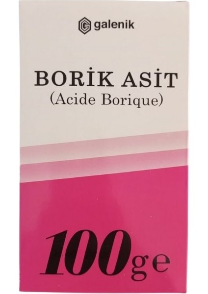 Muhtelif Galenik - Borik Asit Toz 100GR - 10 Adet Fiyatı