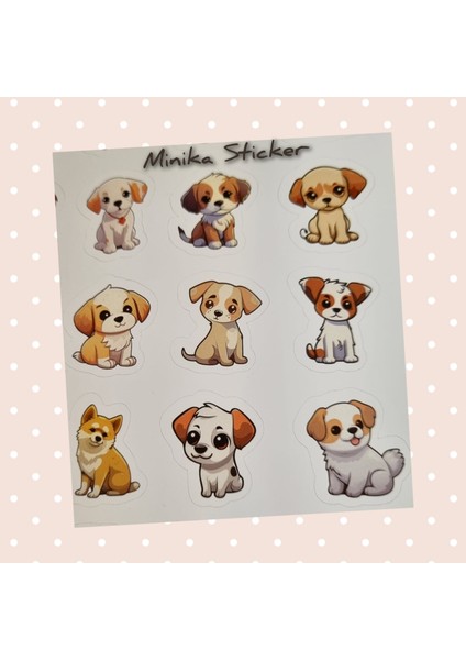 Minika Sticker Sevimli Hayvanlar Minik Köpekler Serisi.... Fiyatı