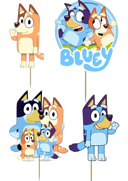 Adalove Design Bluey Konsept Doğum Günü Parti Seti - 4 Adet Fiyatı