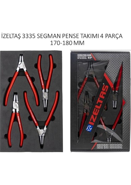 İzeltaş Segman Pense Seti 4 Parça 3335 00 1004 Fiyatı