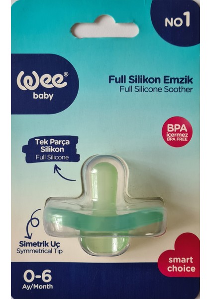Wee Baby Full Silikon Emzik 561 No:1 Yeşil Fiyatı