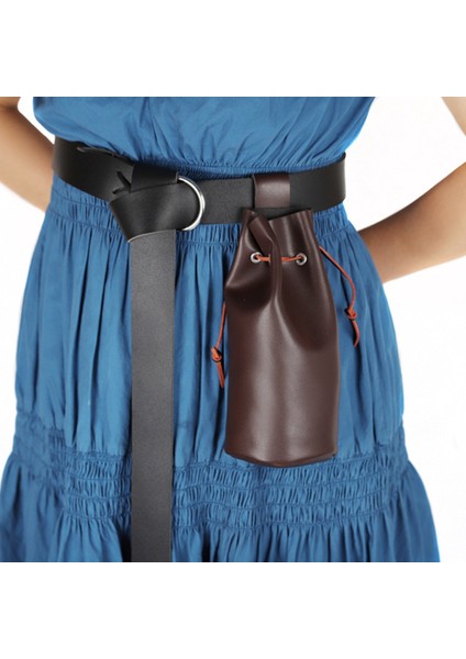 Hermoso Ortaçağ Cosplay Orta Çağ Kese Çanta Siyah (Yurt Fiyatı