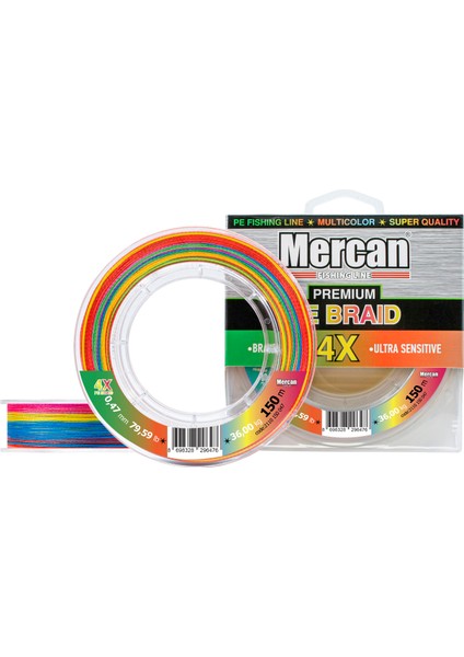 Mercan Premium Pe 4x Örgü Ip 150 M Multi Colour Makara Fiyatı