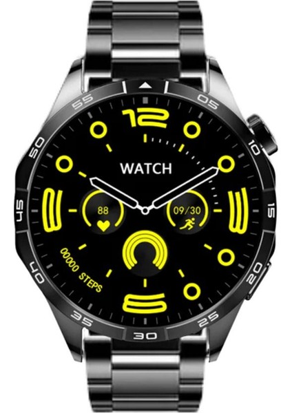 Tekno Trust Siyah Watch Gt4 Çift Kordon Sesli Görüşme Fiyatı