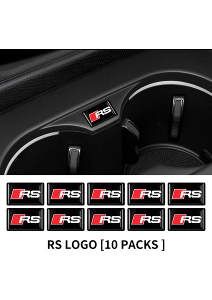Audı Rs Logo Stıcker (10 Adet) Fiyatı - Taksit Seçenekleri