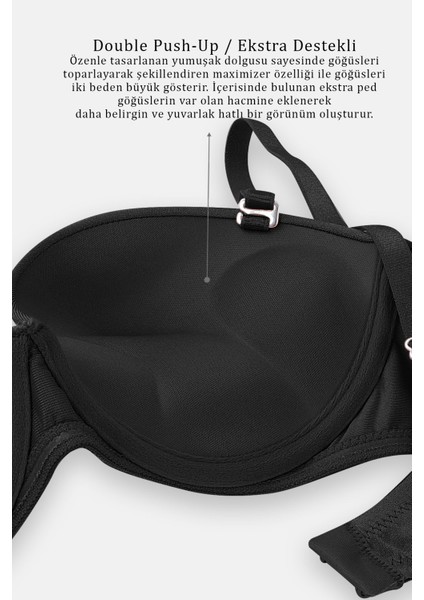 Wonna Olympos 2536 Siyah Double Push Up / Ekstra Dolgulu Fiyatı