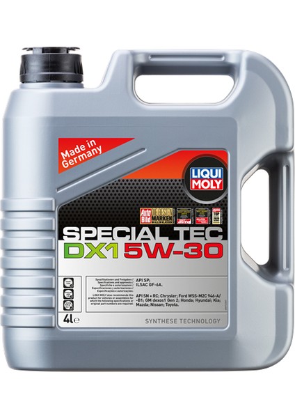Liqui Moly Special Tec Dx1 5W-30 4 Litre Motor Yağı (Üretim Fiyatı