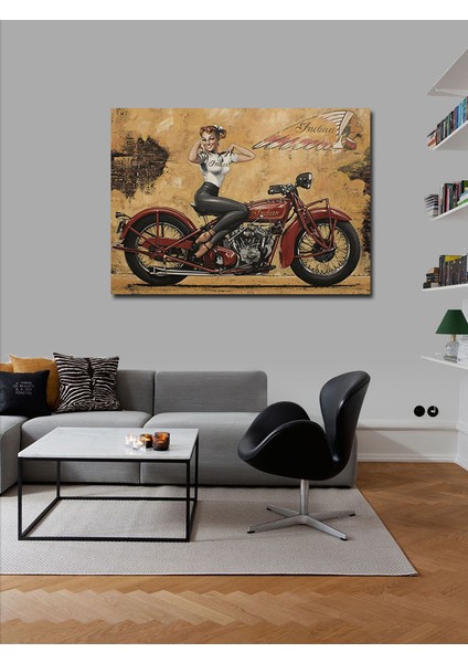 Kanvas Tablo Motor Süren Kadın Fiyatı - Taksit Seçenekleri