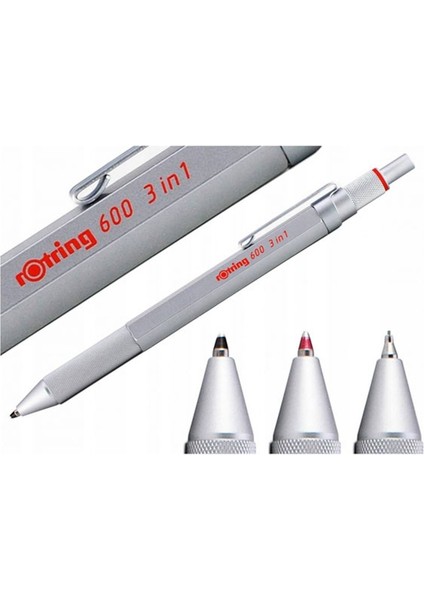Rotring 600 Multipen Üç Fonksiyonlu Versatil Kalem Krom 9035 Fiyatı