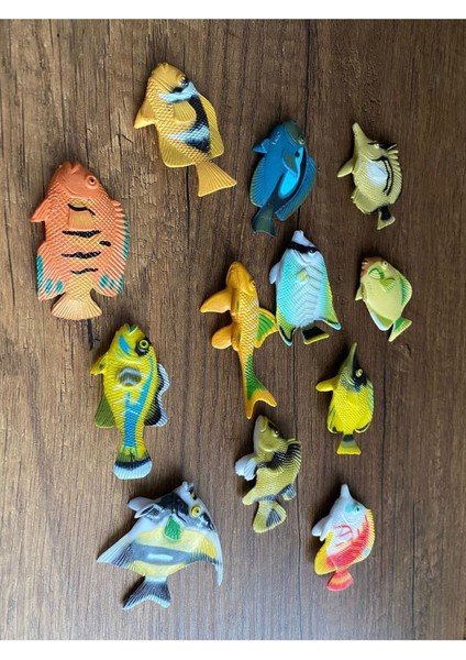 Neotan Mega 12'li Balık Seti Oyuncak Balık Oyuncak Okyanus Fiyatı