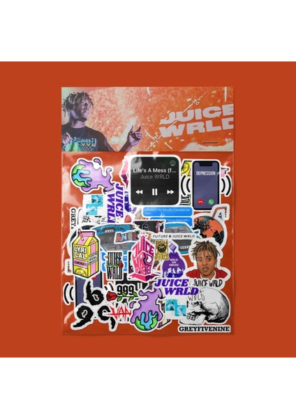 Sticker Juice Wrld Sticker Paketi / Bullet Journal Defter Fiyatı