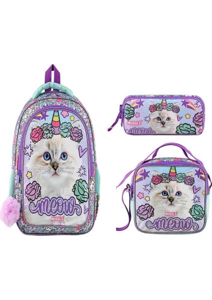 Muggle Pretty Cat Koleksiyonu Ilkokul Çanta Seti MU-9022 Fiyatı