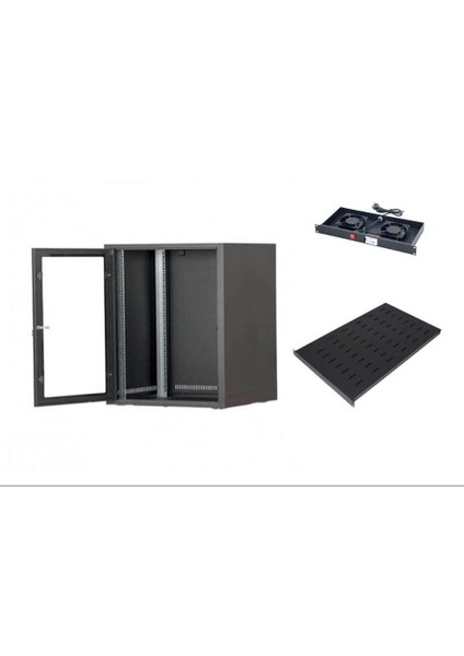 Setrack 19'' 9u 600X600 cm Duvar Tipi Rack Kabinet+ Sabit Fiyatı