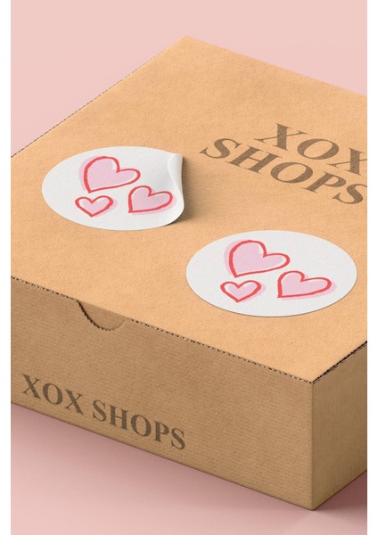 Xox Shops Kuşe Thank You Sticker Teşekkürler Etiketi Kalp Fiyatı