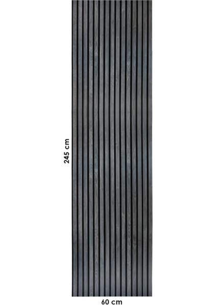 Wood Aku Panel Akupanel MOD14 60X245 cm Antik Siyah Akustik Fiyatı