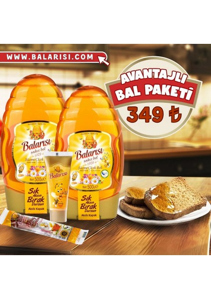 Avantajlı Bal Paketi (Tüp Ve Kaşık Bal Hediye) Fiyatı