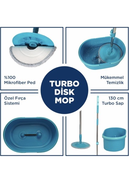 TeknoTrust Turbo Disk Mop Seti, Sapli, TR Menşei, Temizlik Fiyatı