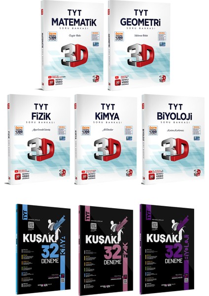 2025 Tyt 3D Matematik Fizik Kimya Biyoloji Geometri Soru Kitabı