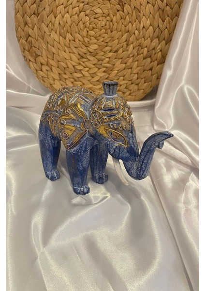 Fil Biblo Ahşap Heykel Şık Tasarım Güç Yukarı Bakan Hortum Fiyatı