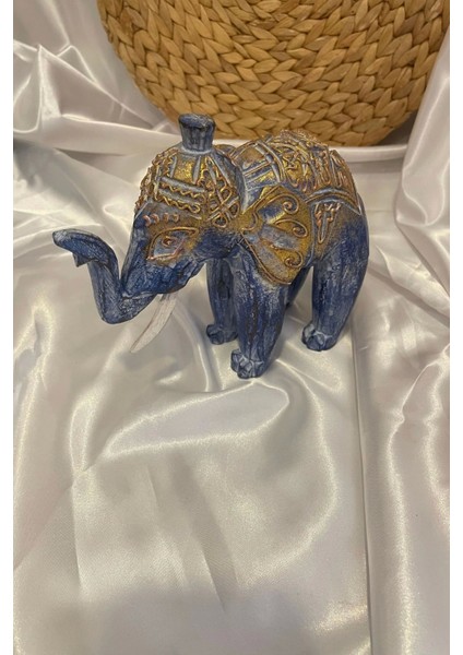 Fil Biblo Ahşap Heykel Şık Tasarım Güç Yukarı Bakan Hortum Fiyatı