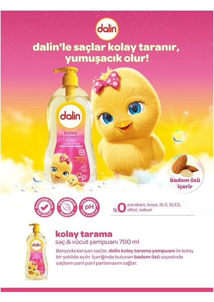 Dalin x 4 Adet Badem Özlü Kolay Tarama Şampuanı 200 ml Fiyatı
