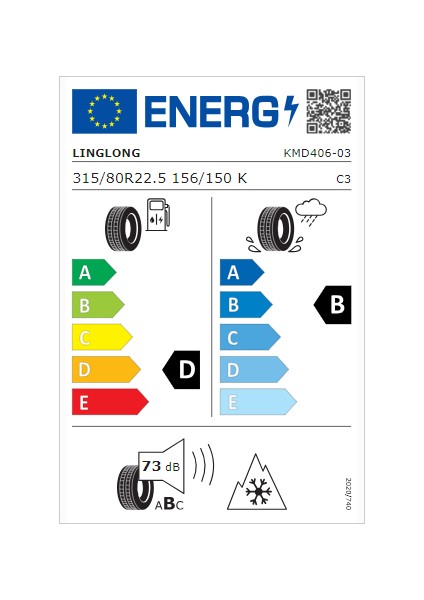 Linglong 315/80R22.5 20PR KMD406 156/150K Ll (Hb) Ece-S 3pm Fiyatı