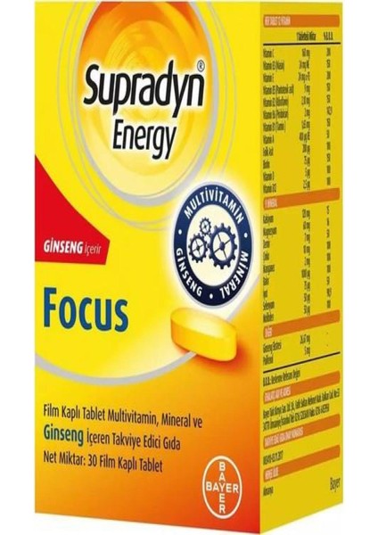 Supradyn Focus 30 Ftb Fiyatı, Taksit Seçenekleri ile Satın Al