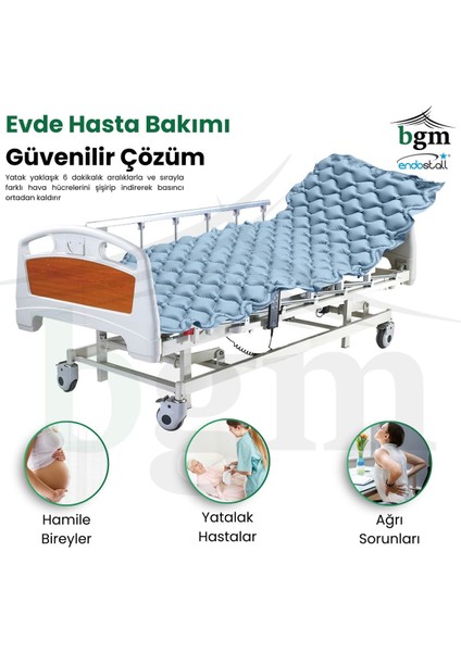 BGM Havalı Yatak Baklava Tipi Havalı Hasta Yatagı Şişme Fiyatı