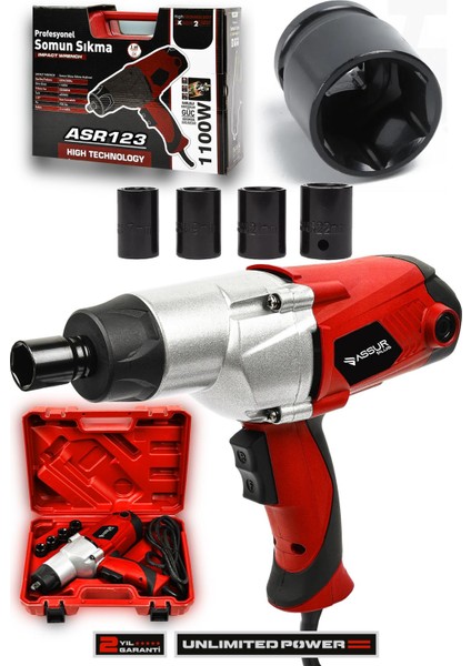 Assur Plus Elektrikli 1100W 450NM Somun Sıkma Sökme Makinesi Fiyatı